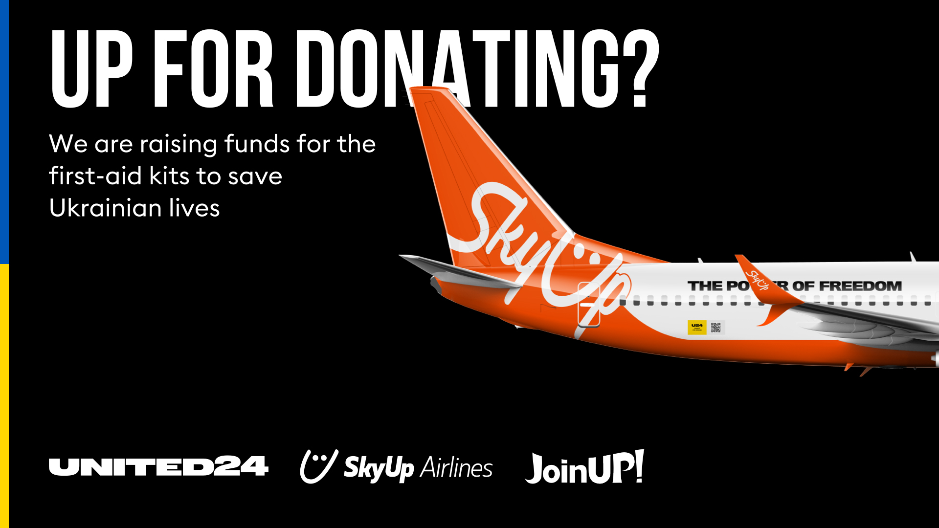 SkyUp Airlines Partners with the UNITED24: The First UNITED24-Branded ...