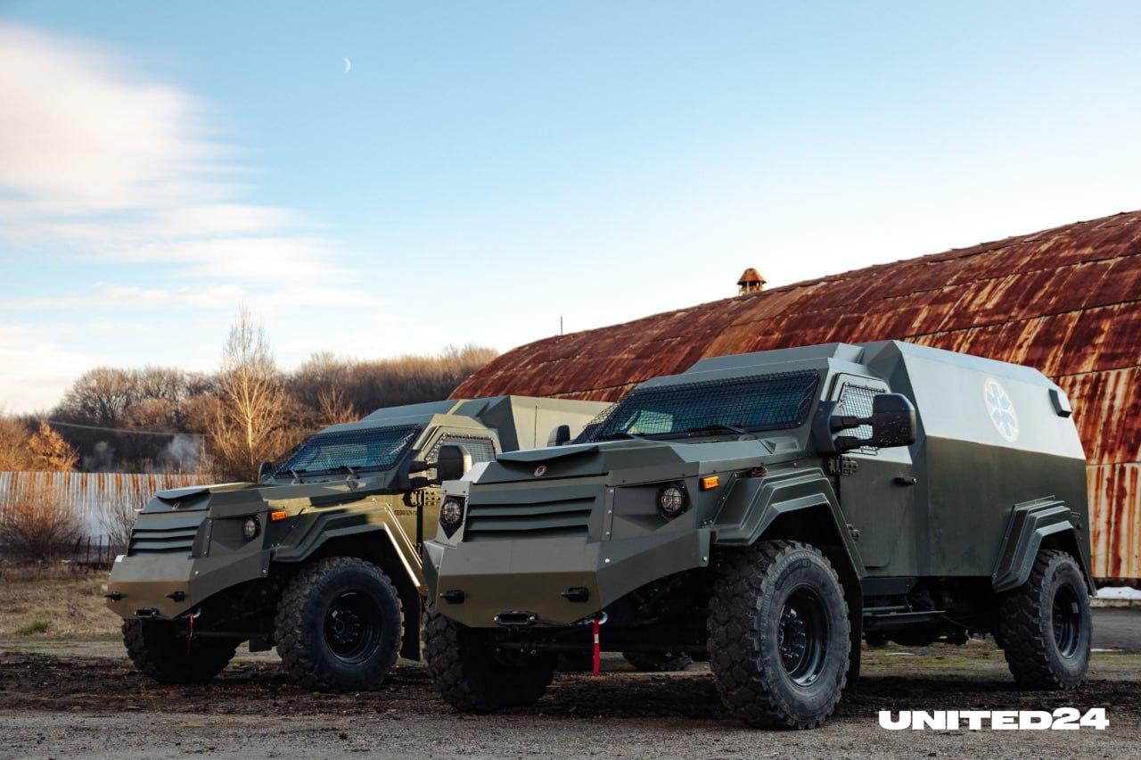 Two more armored vehicles are going to the front